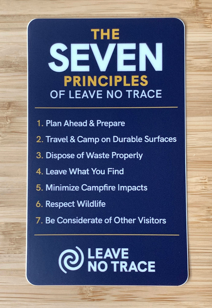 Seven Principles Sticker – Leave No Trace Online Store